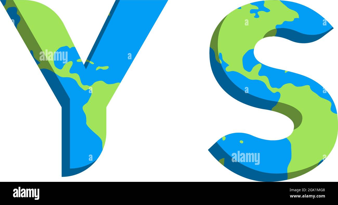 Initial YS logo design with World Map style, Logo business branding ...