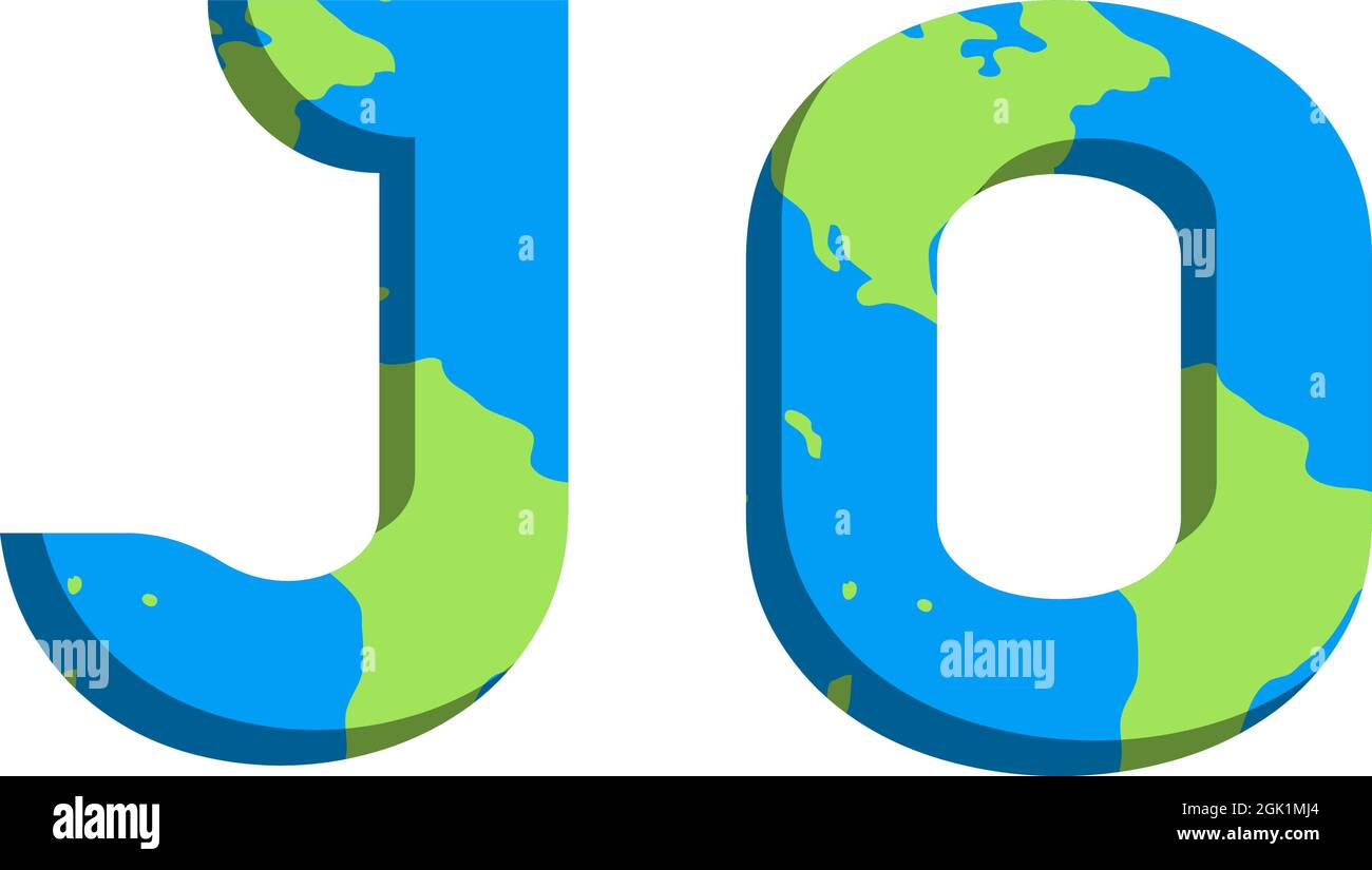 Initial JO logo design with World Map style, Logo business branding ...