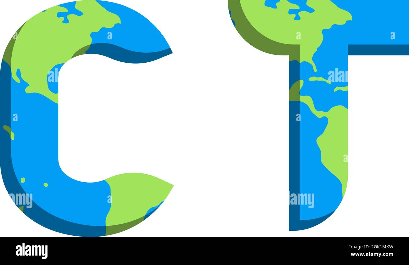 Initial CT logo design with World Map style, Logo business branding ...