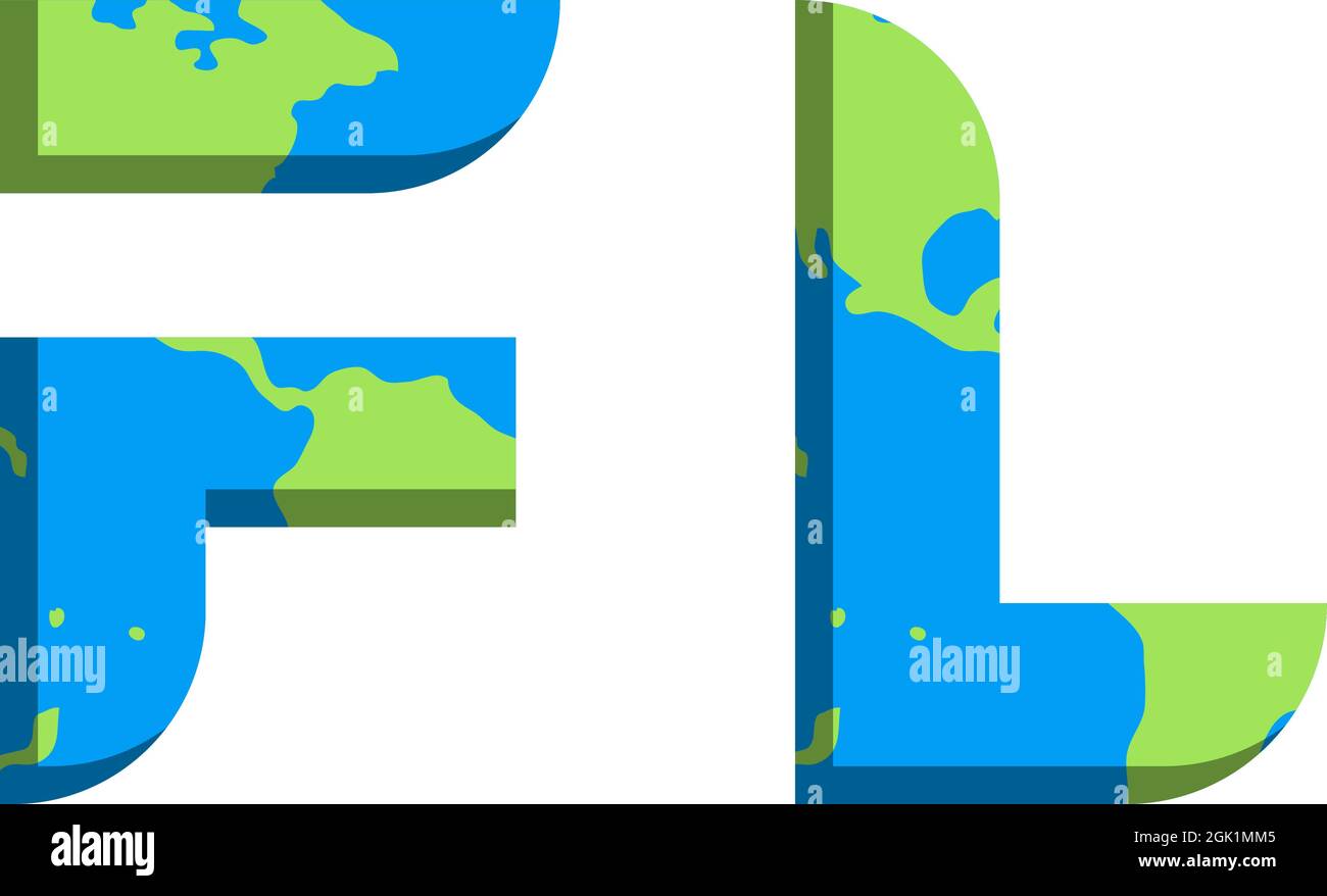 Initial FL logo design with World Map style, Logo business branding ...
