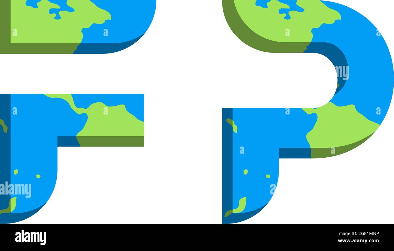 Initial FP logo design with World Map style, Logo business branding ...