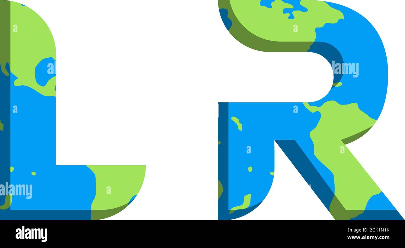 Initial LR logo design with World Map style, Logo business branding ...