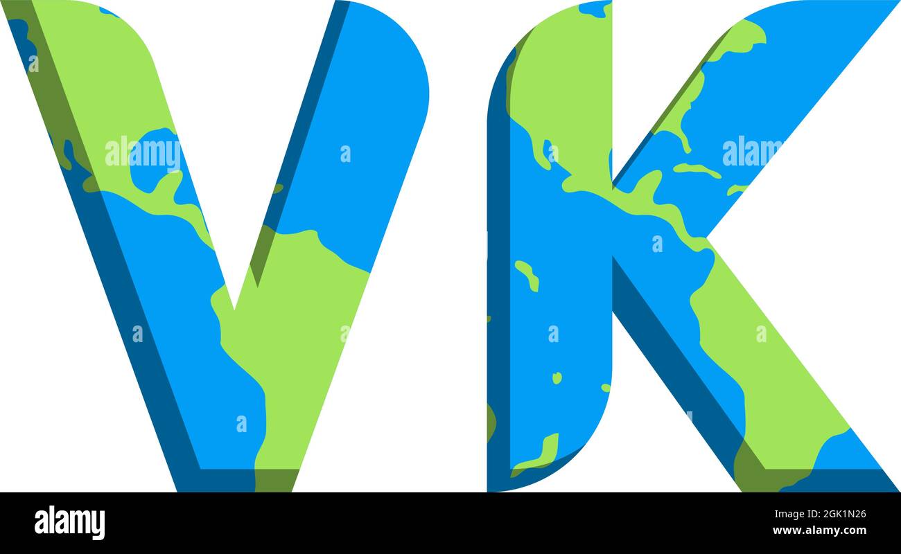 Initial VK logo design with World Map style, Logo business branding Stock Vector Image & Art - Alamy
