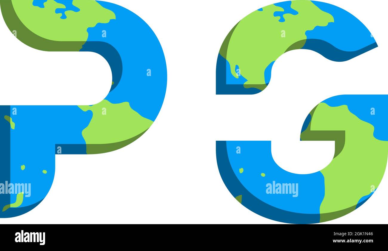Initial PG logo design with World Map style, Logo business branding ...