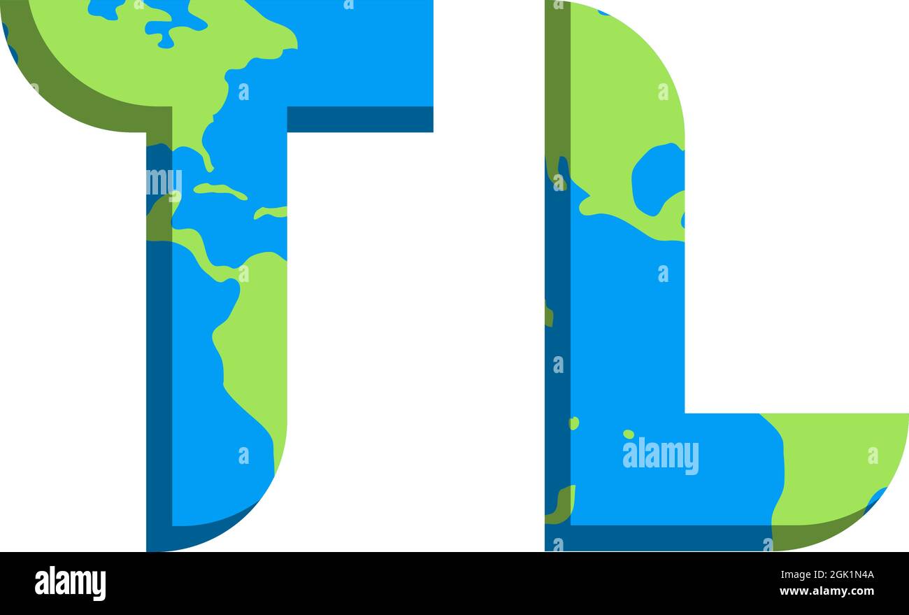 Initial TL logo design with World Map style, Logo business branding ...