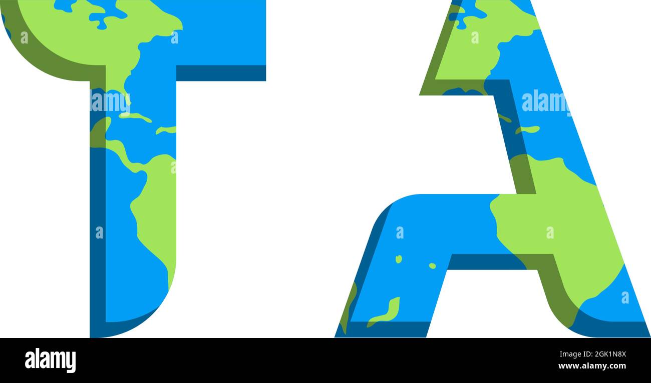 Initial TA logo design with World Map style, Logo business branding ...