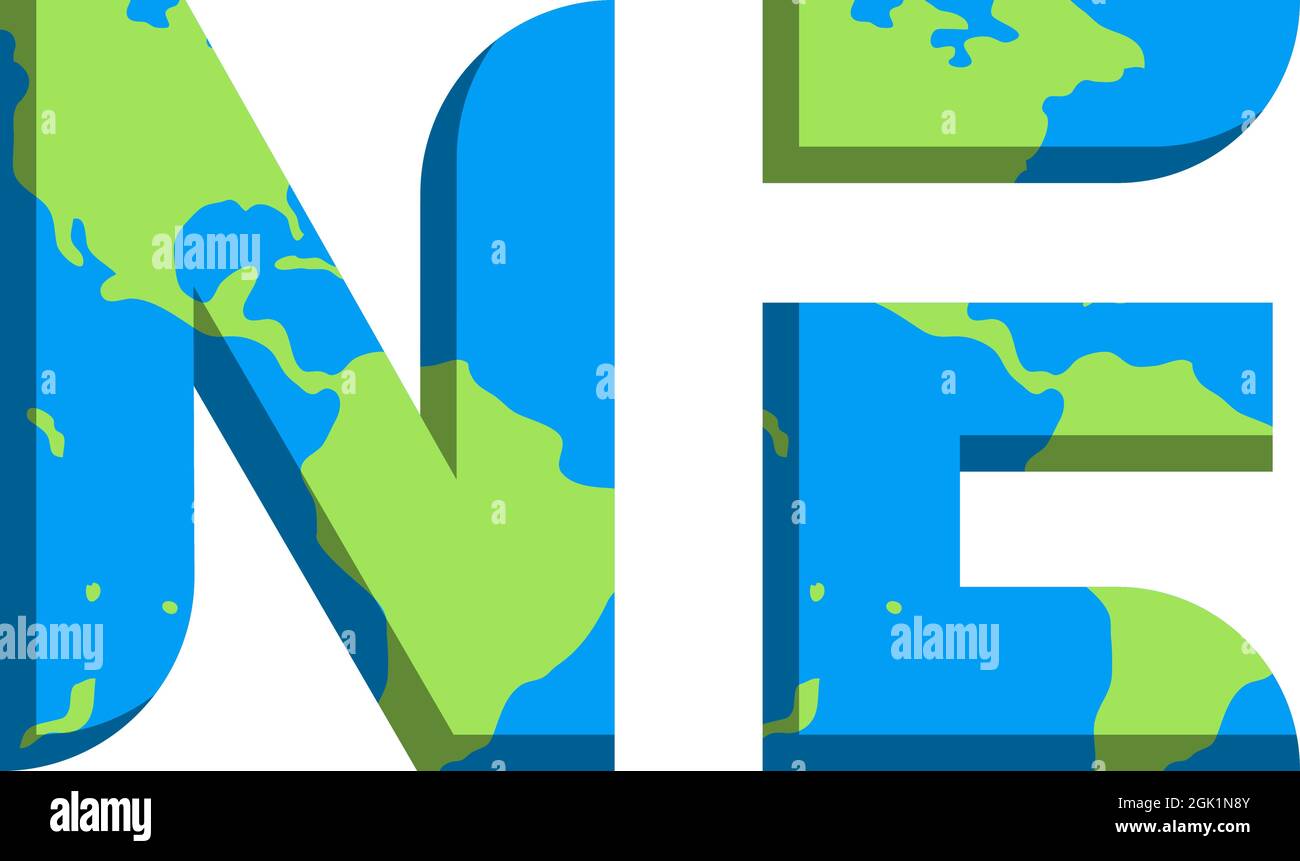 Initial NE logo design with World Map style, Logo business branding ...