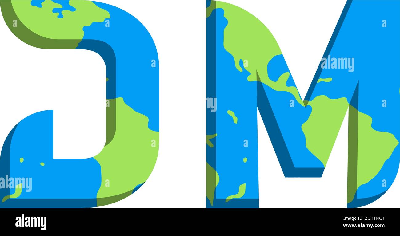 Dm logo design hi-res stock photography and images - Alamy