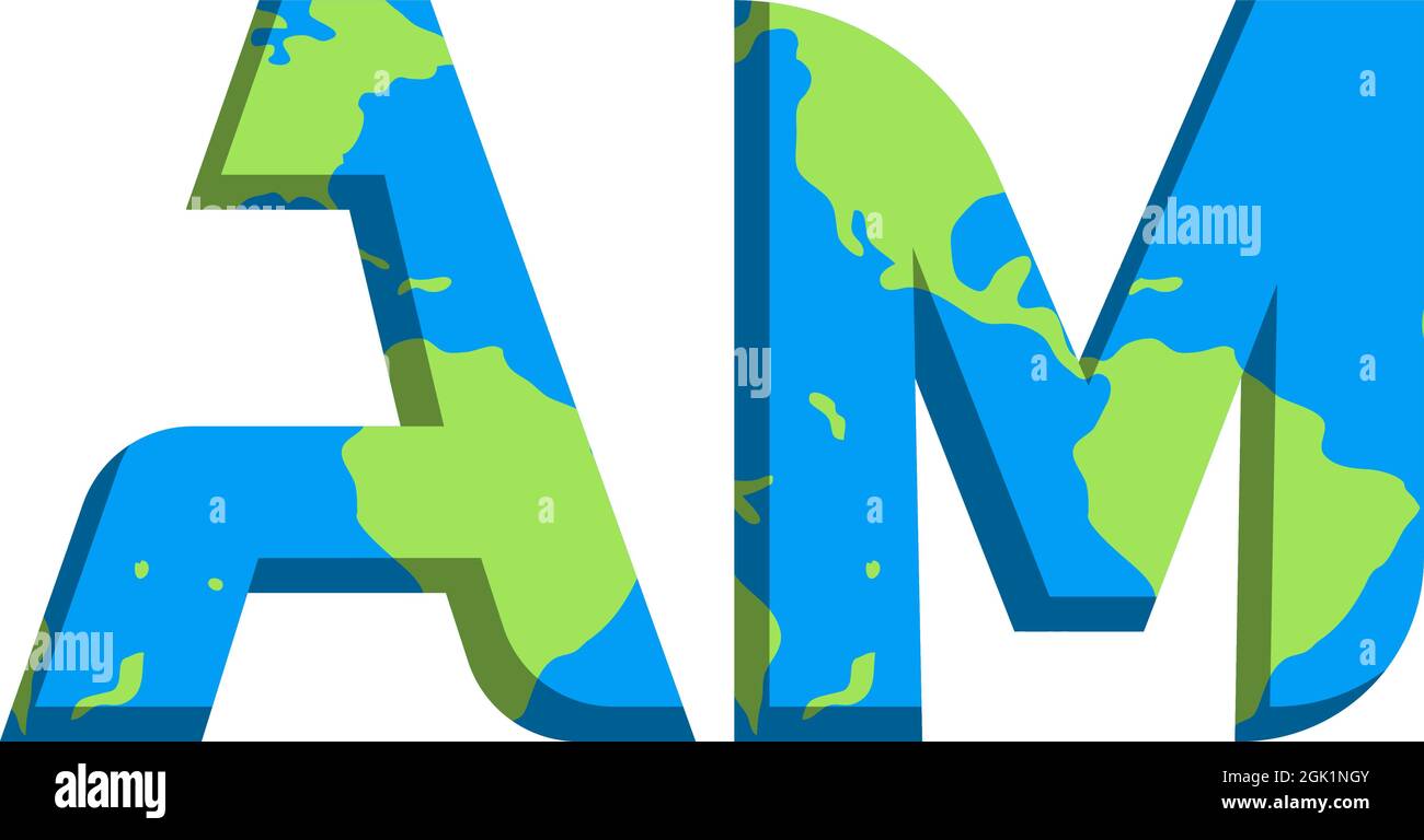 Initial AM logo design with World Map style, Logo business branding ...