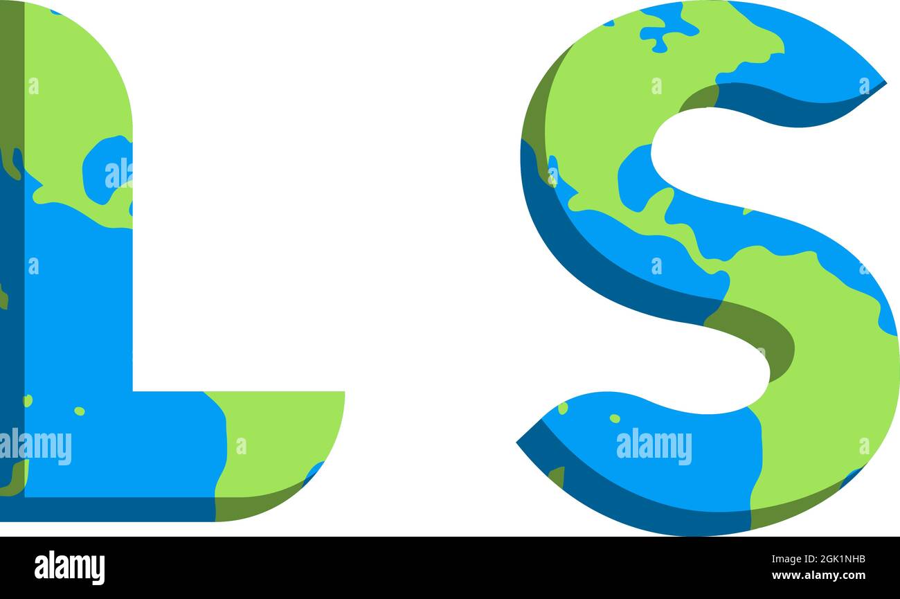 Initial LS logo design with World Map style, Logo business branding ...