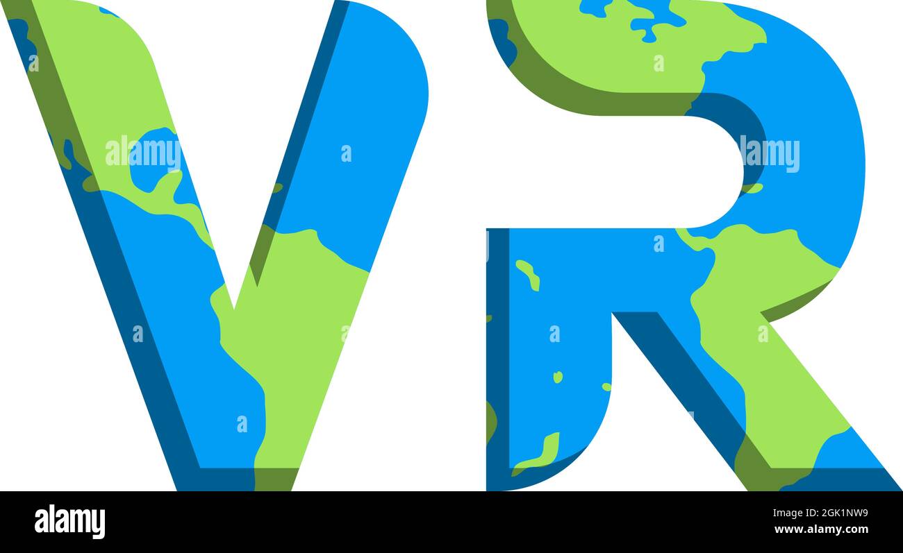 Initial VR logo design with World Map style, Logo business branding ...