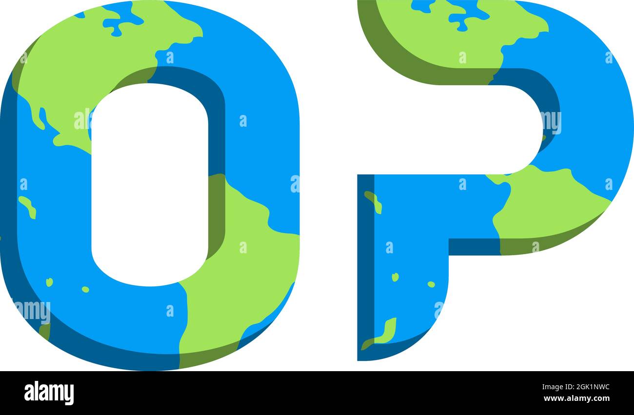 Initial OP logo design with World Map style, Logo business branding ...