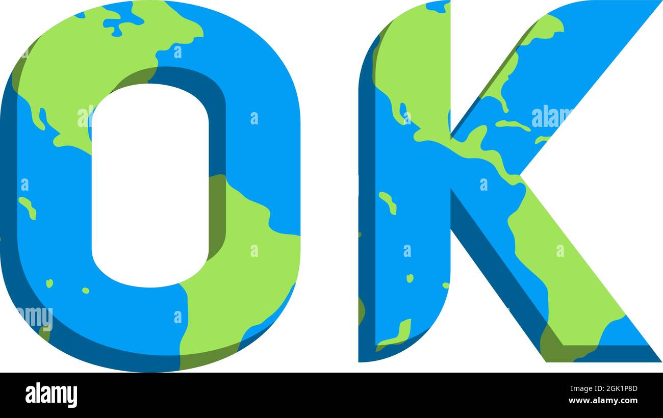 Initial OK logo design with World Map style, Logo business branding ...