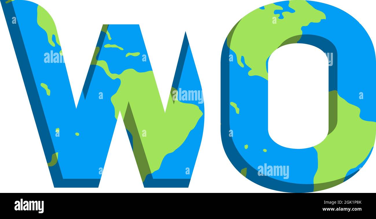 Initial WO logo design with World Map style, Logo business branding ...
