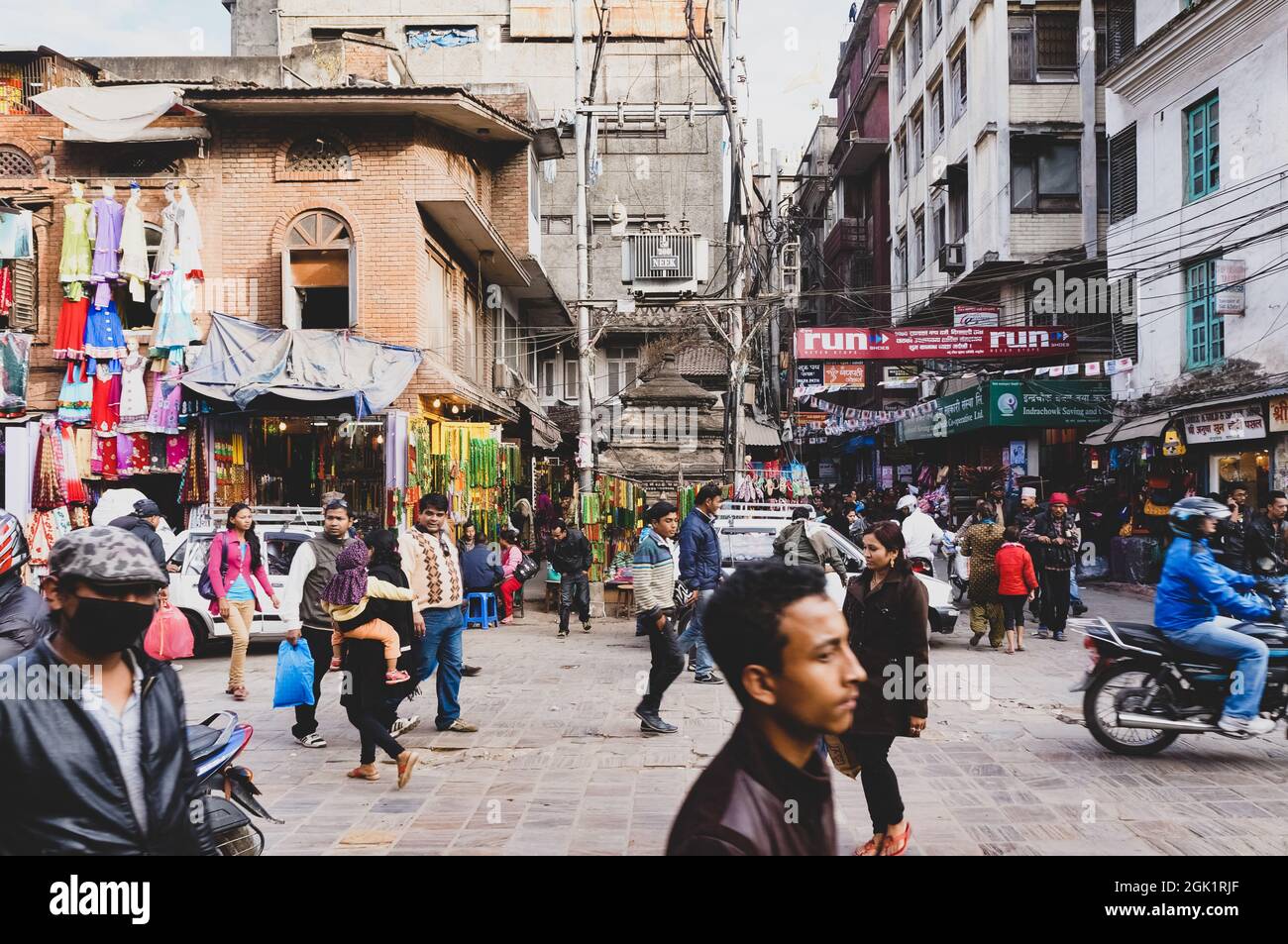 Indra Chok square in central Kathmandu, Nepal Stock Photo - Alamy