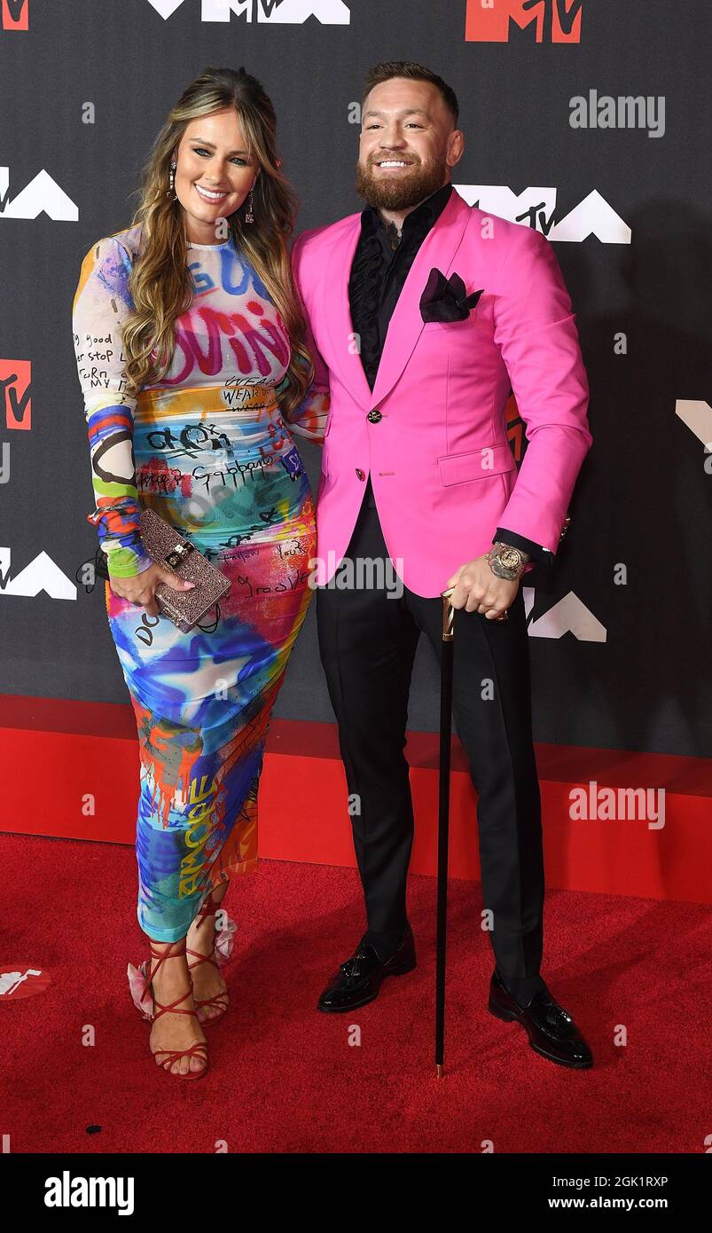 Dee Devlin, Conor McGregor attend the 2021 MTV Video Music Awards at ...