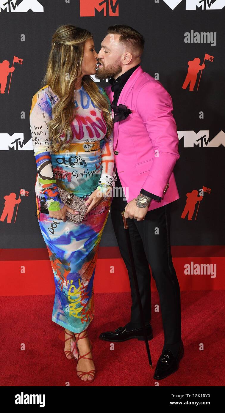 Dee Devlin, Conor McGregor attend the 2021 MTV Video Music Awards at ...