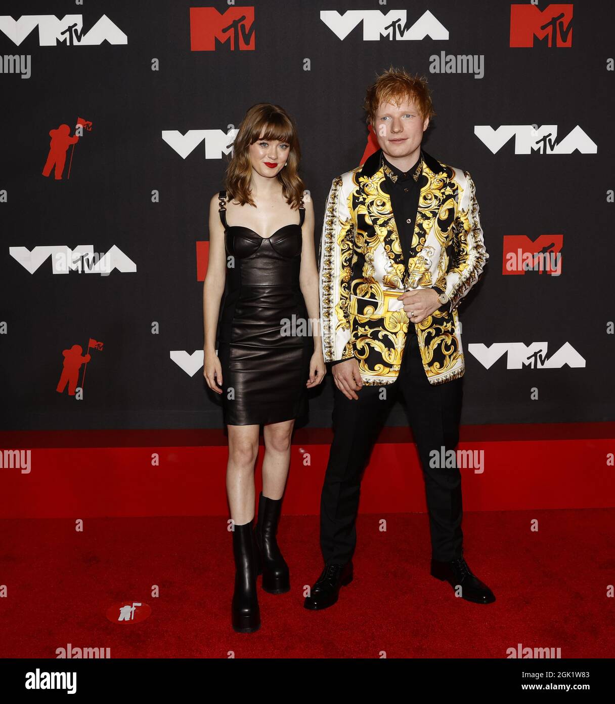 New York, United States. 12th Sep, 2021. Ed Sheehan and a guest arrive ...
