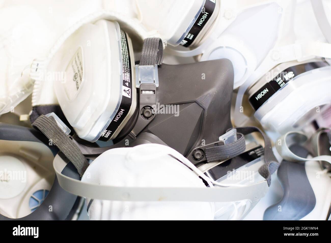 Half Face-piece Reusable Respirator with filter Stock Photo - Alamy