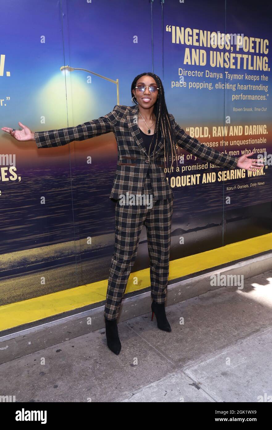 New York, NY, USA. 12th Sep, 2021. NBA star Renee Montgomery arrives at ...
