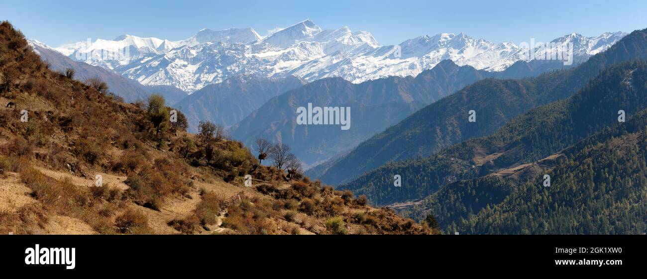 Lower Dolpo - landscape scenery around Dunai, Juphal villages and ...