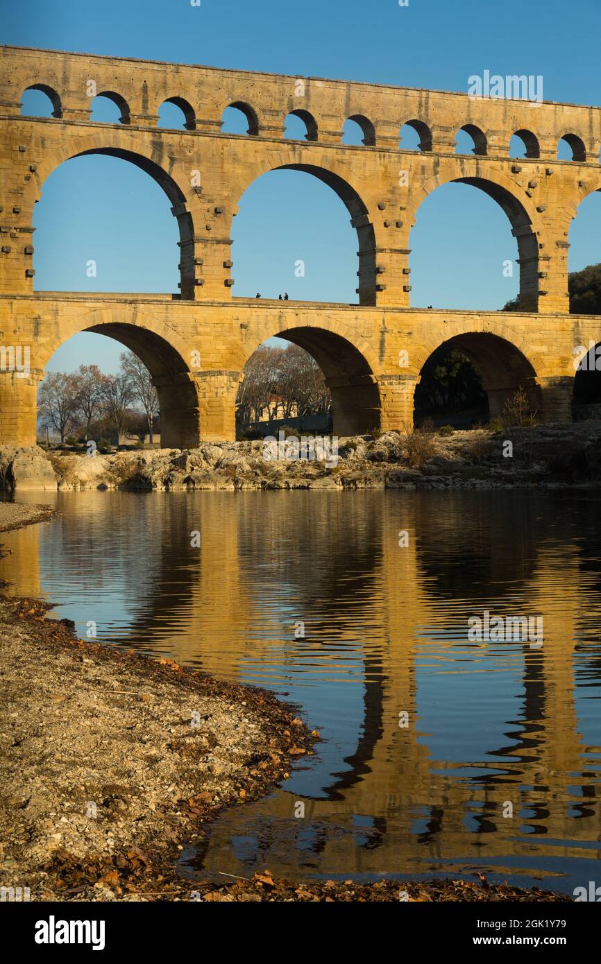 The Pont-du-Gard is famous bridge of France Stock Photo - Alamy