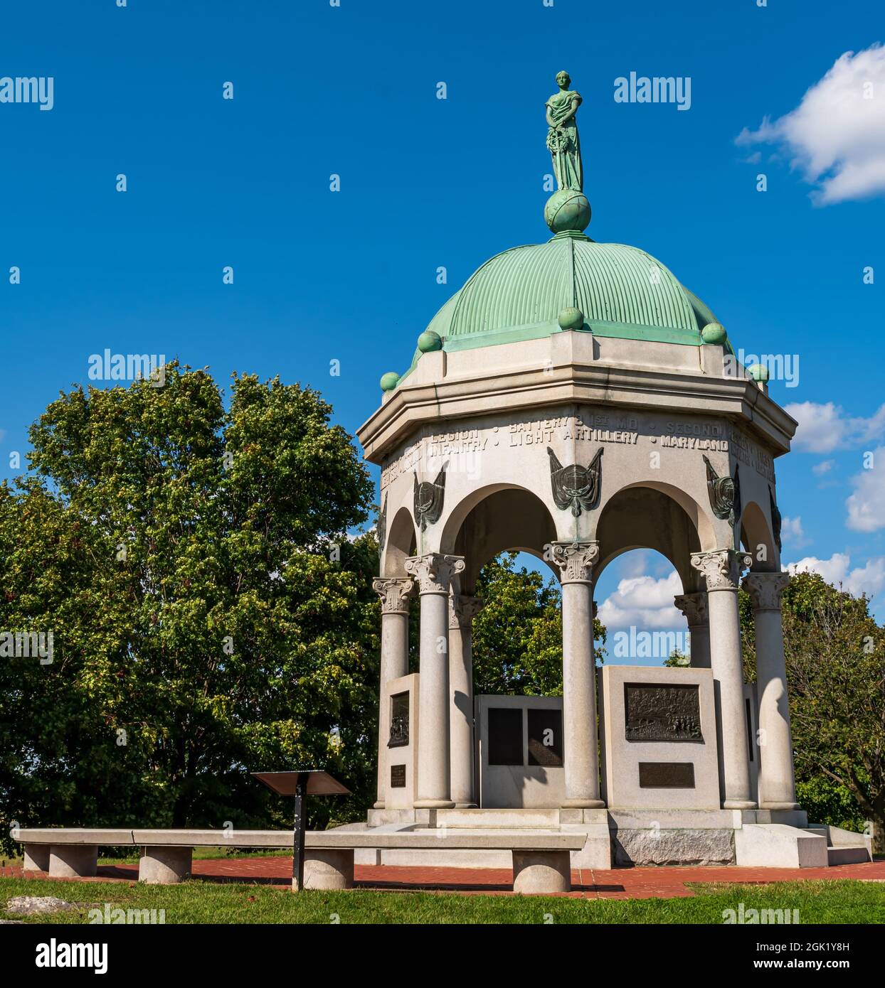 The Maryland State Monument, dedicated in 1900 to the soldiers from the ...
