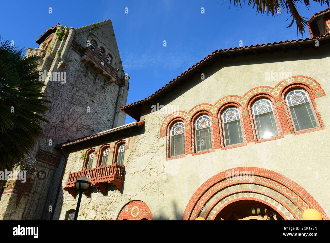 Historic Tower Hall at San Jose State University campus in downtown San ...
