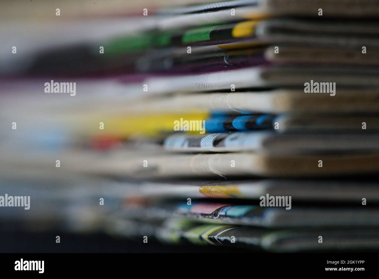 Stack of classic comics spines and corner Stock Photo - Alamy