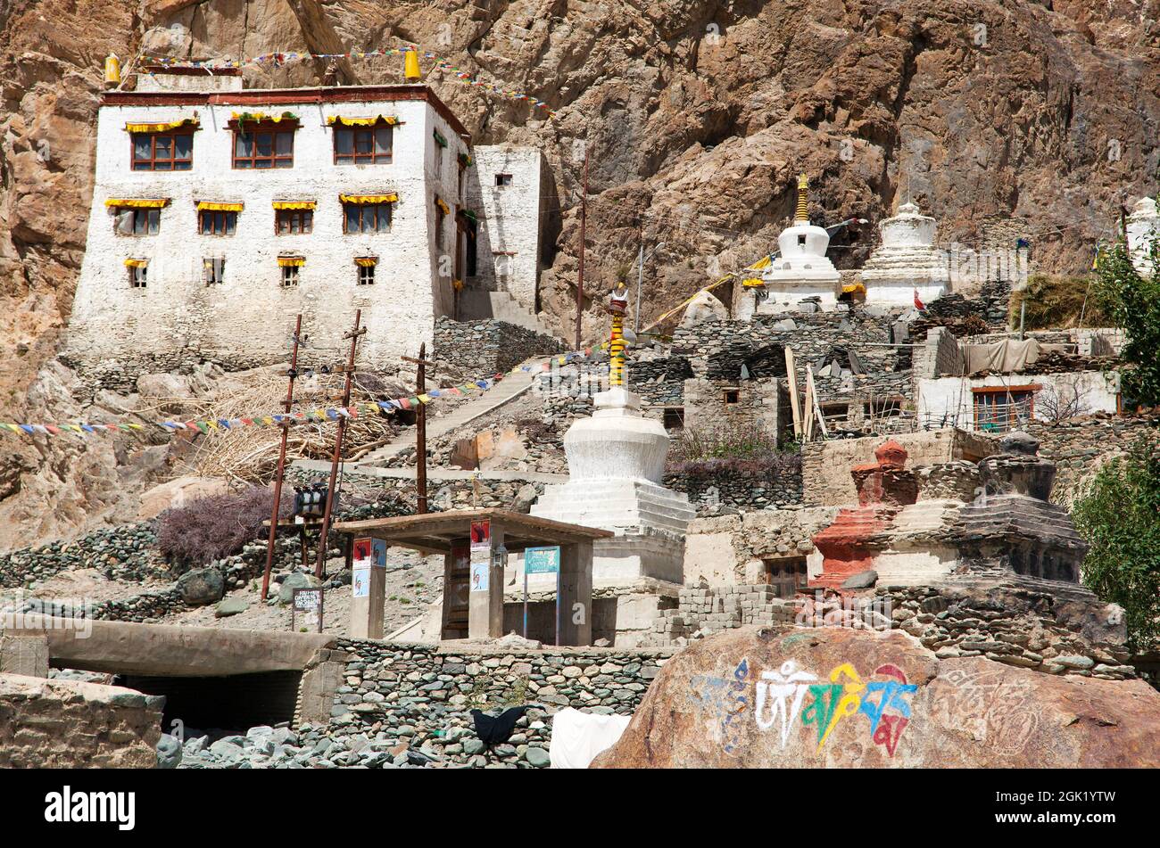 Karsha gompa - buddhist monastery in Zanskar valley - Ladakh - Jamu and ...