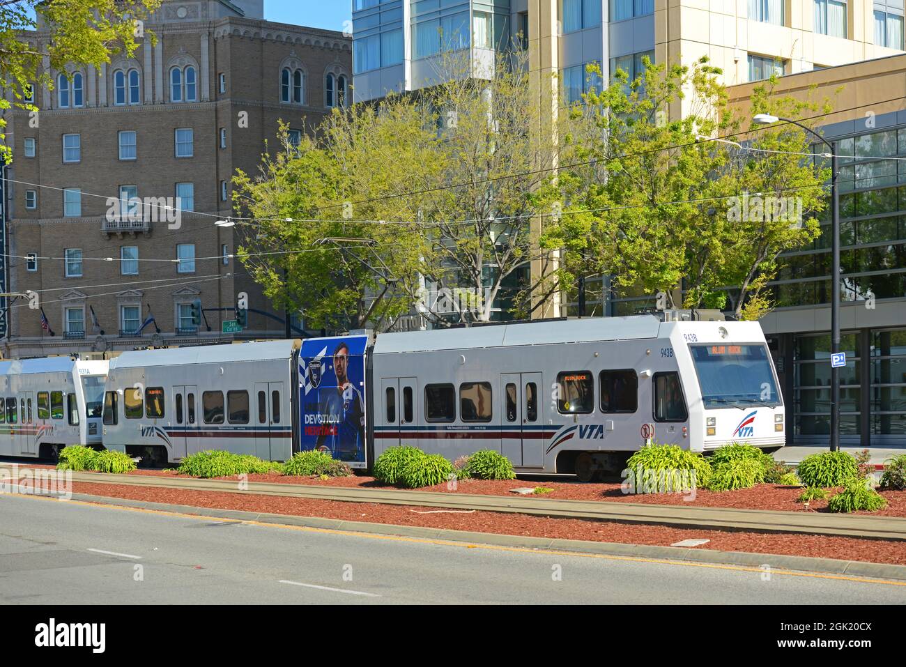 Santa Clara Valley Transportation Authority VTA Light Rail at ...