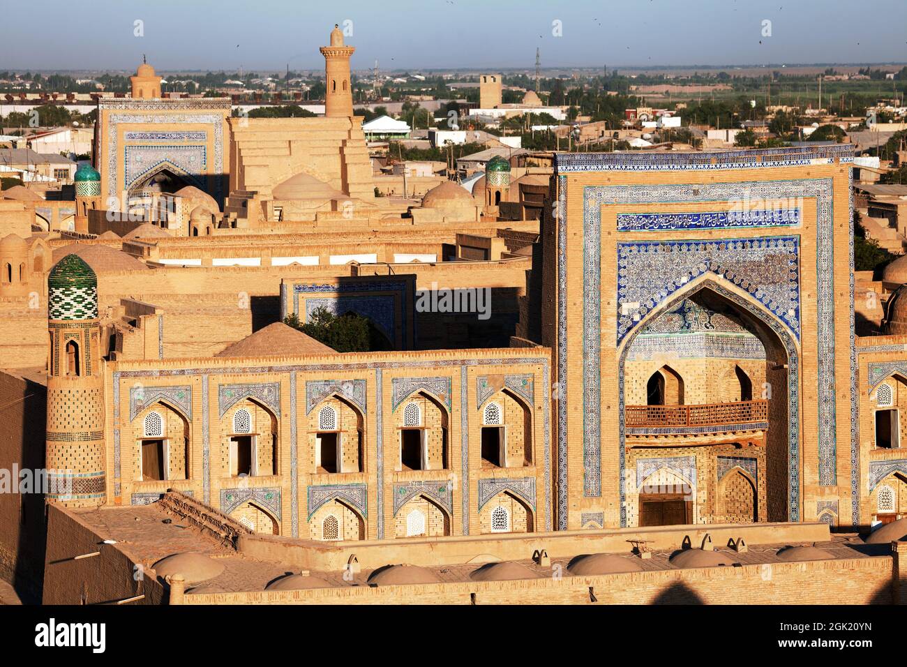 Evening view of Khiva (Chiva, Heva, Xiva, Chiwa, Khiveh) - Xorazm ...