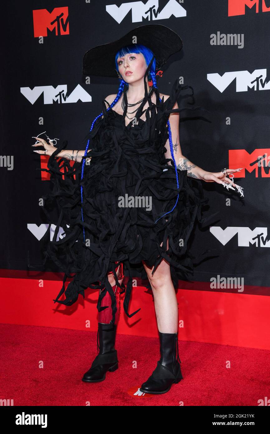 New York, USA. 12th Sep, 2021. Ashnikko walking on the red carpet at ...
