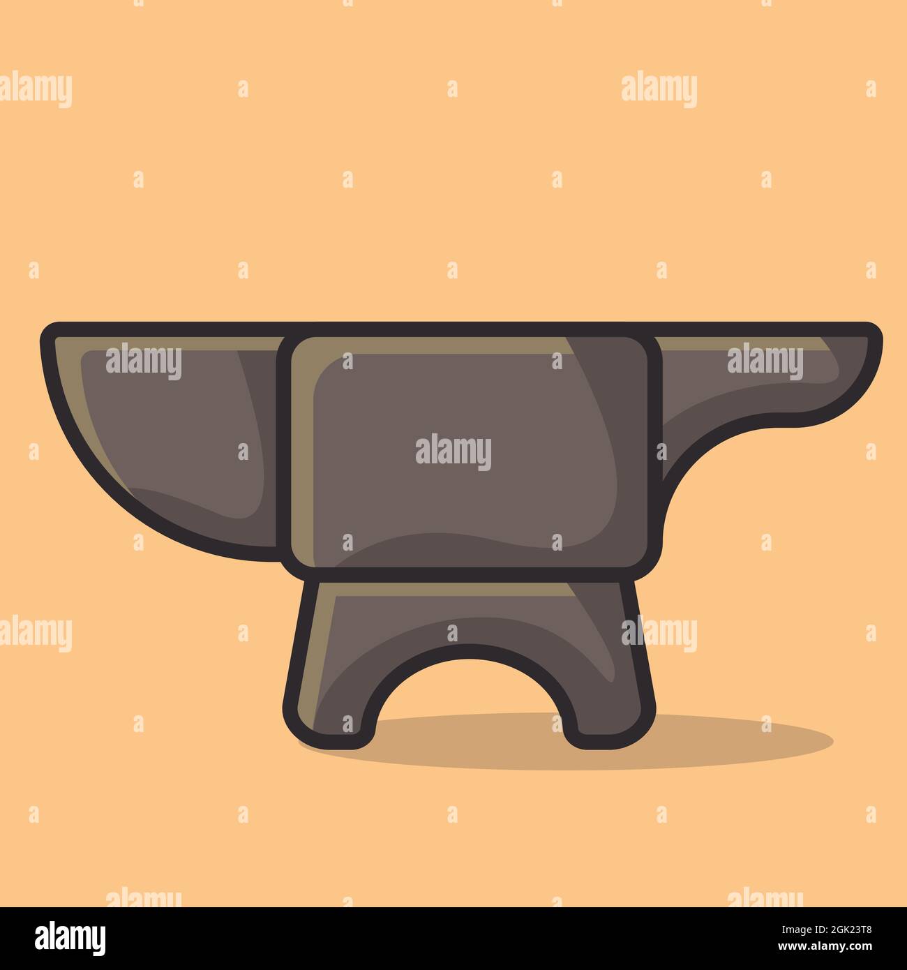 Anvil blacksmith tongs hammer in Stock Vector Images - Alamy