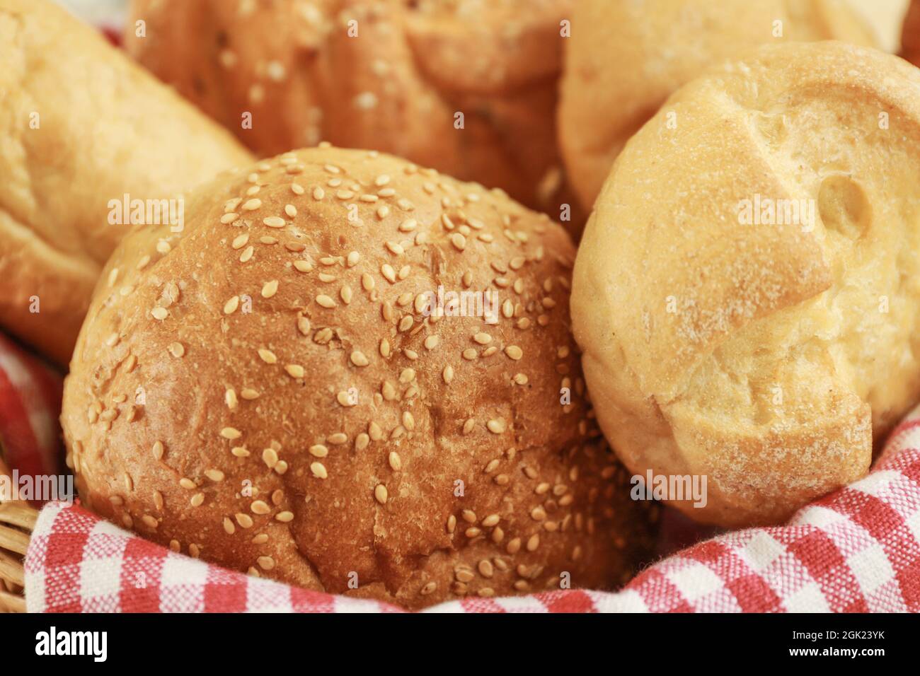 Different fresh bread loaves, closeup Stock Photo - Alamy