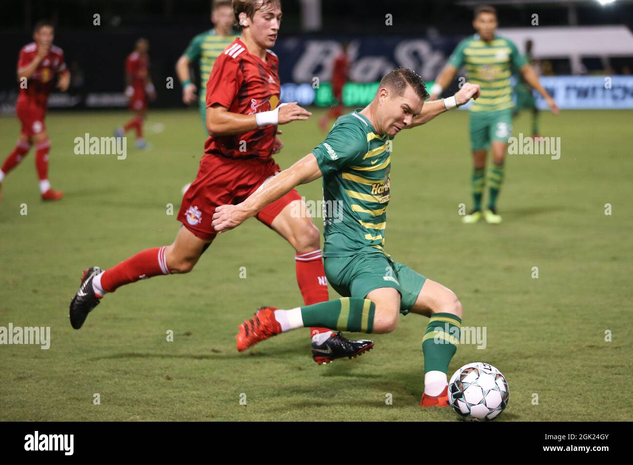 St. Petersburg, FL USA; Tampa Bay Rowdies midfielder Lewis Hilton (4 ...