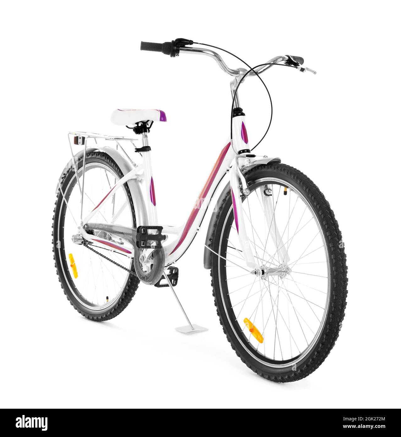 Bicycle on white background Stock Photo - Alamy