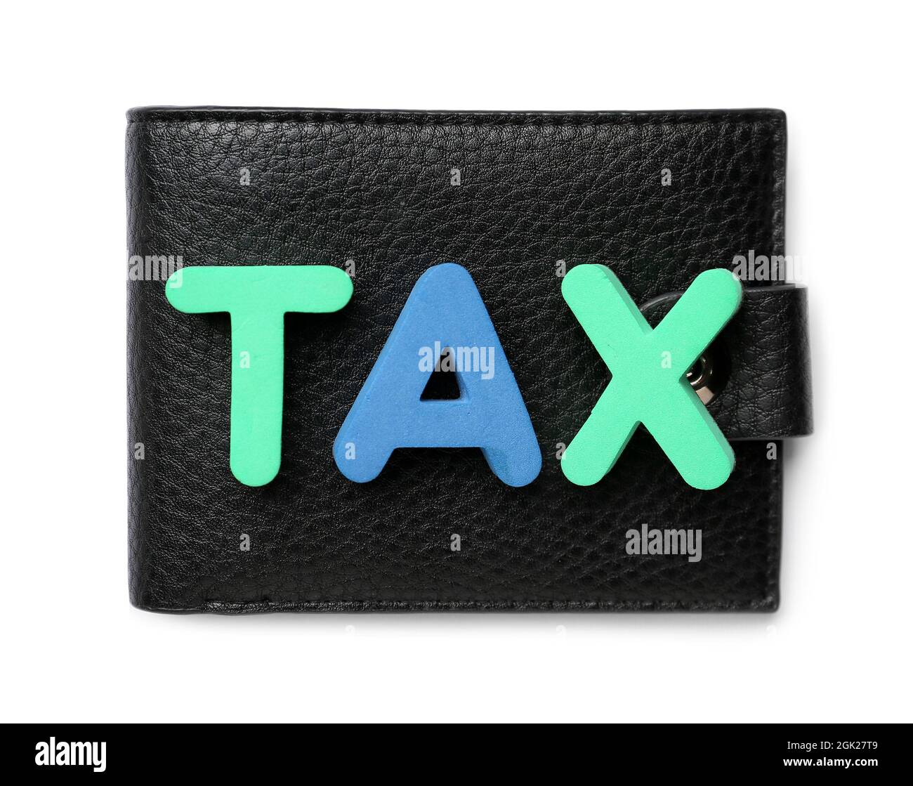 Word TAX and wallet on white background Stock Photo - Alamy