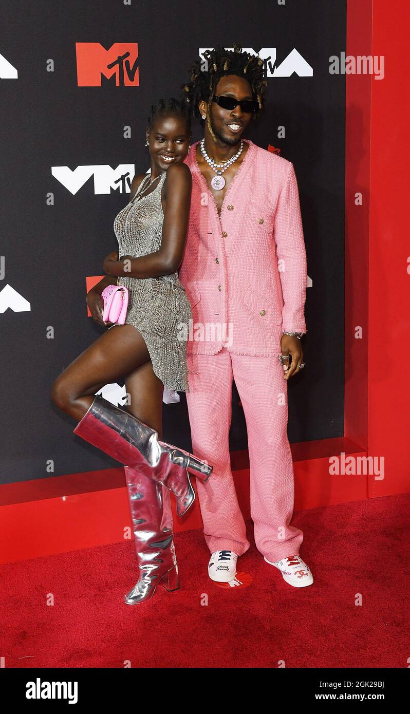 SAINt JHN and Guest attends the 2021 MTV Video Music Awards at Barclays ...