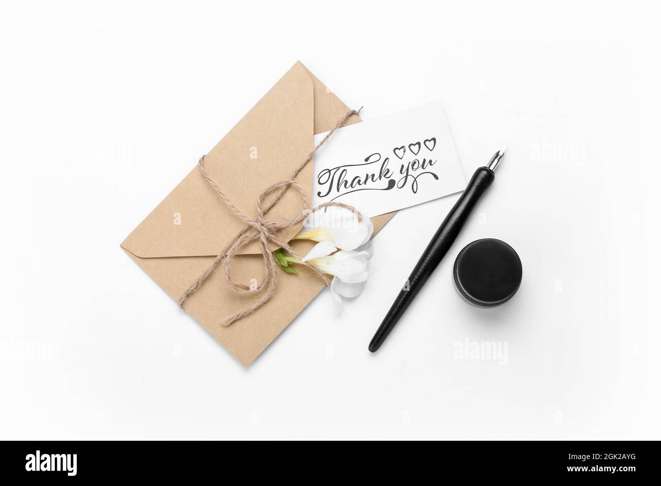 Thank you letter ink pen hi-res stock photography and images - Alamy