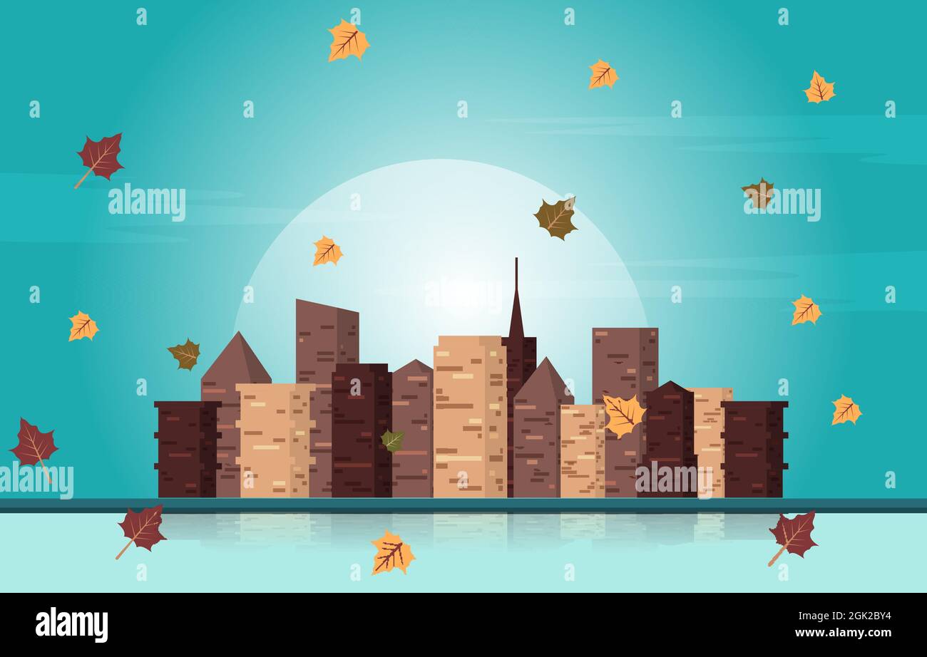 Town view canada Stock Vector Images - Alamy