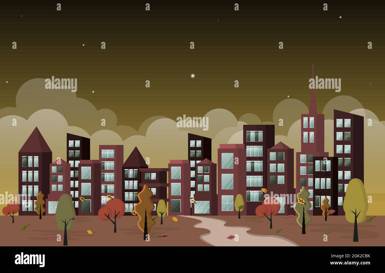 Garden office autumn Stock Vector Images - Alamy