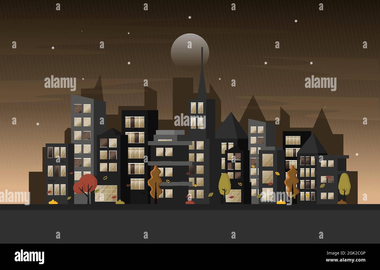 Poster city view Stock Vector Images - Alamy