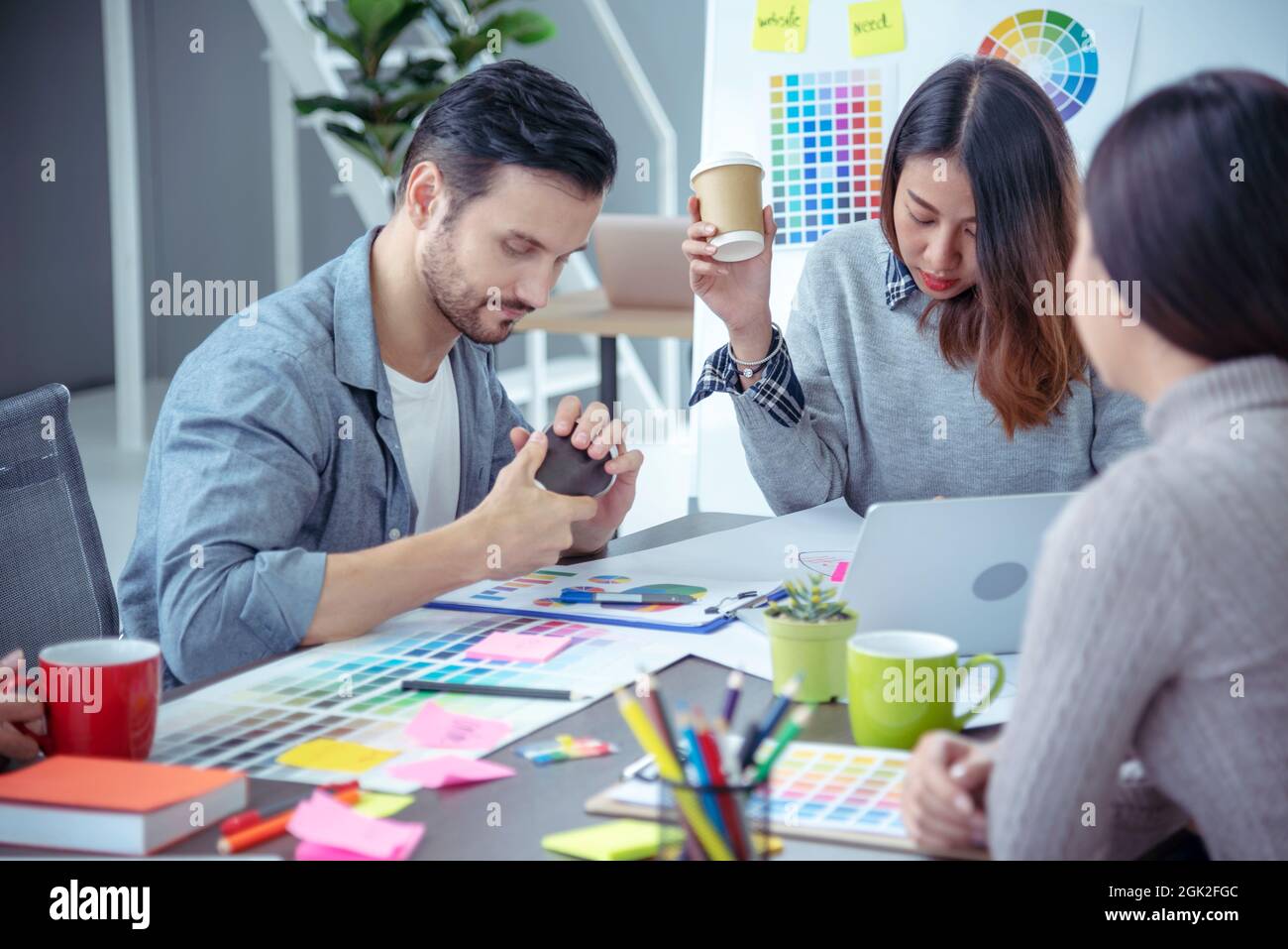 Diversity Creative Design Collaboration Team Meeting Communication with ...