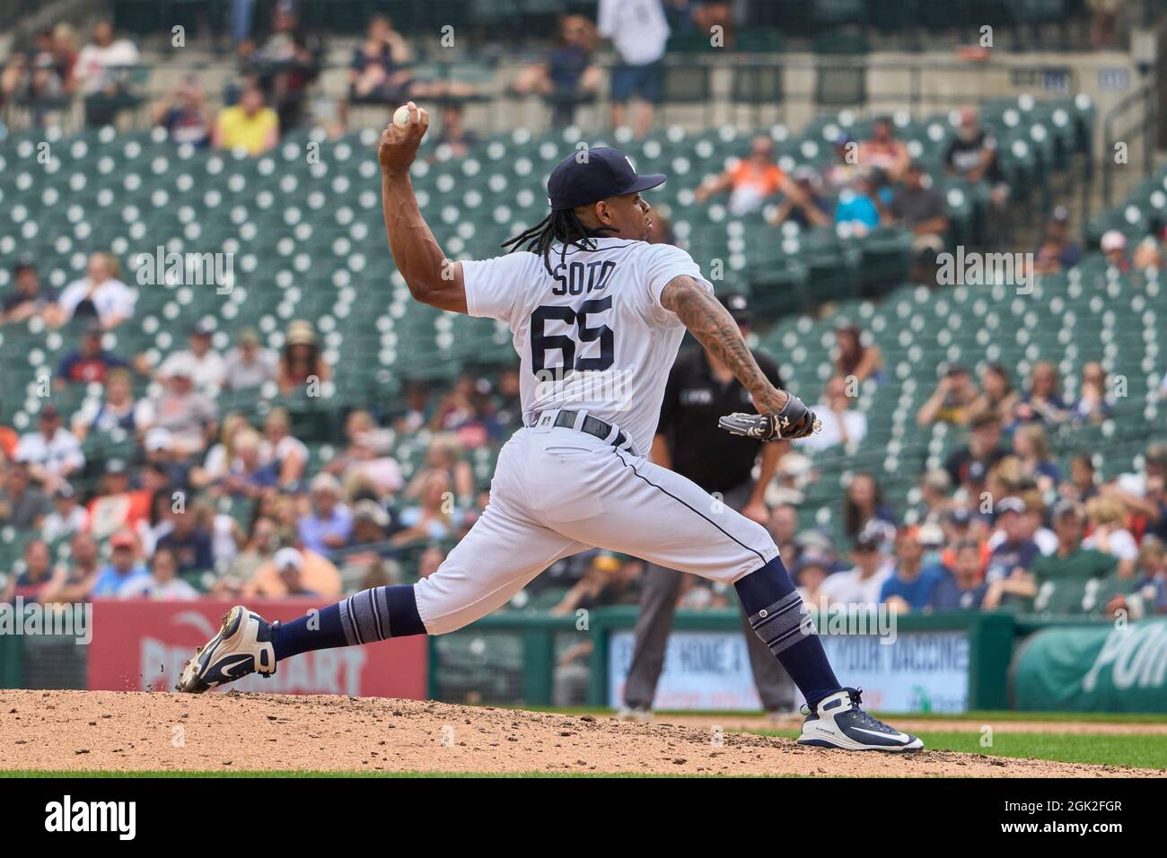 Detroit MI, USA. 12th Sep, 2021. Detroit pitcher Gregory Soto (65 ...