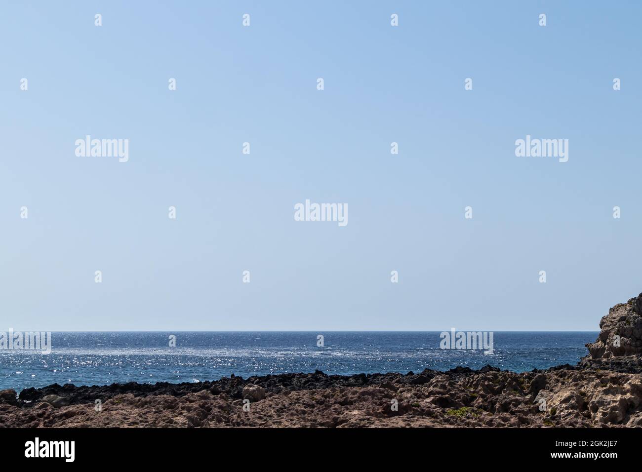 Horizon view for the nature of the soil geological formation on the ...