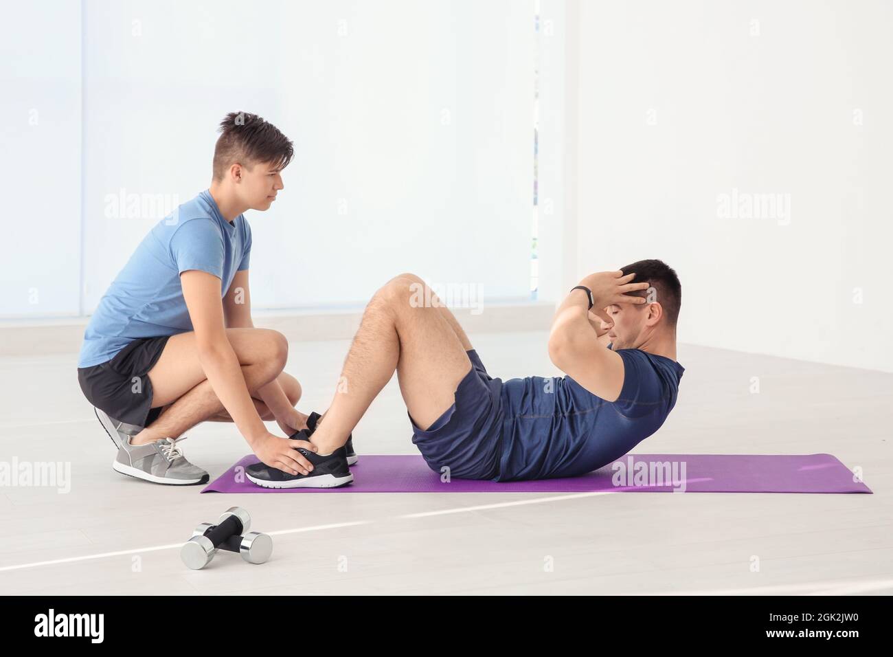 Child situp exercise hi-res stock photography and images - Alamy