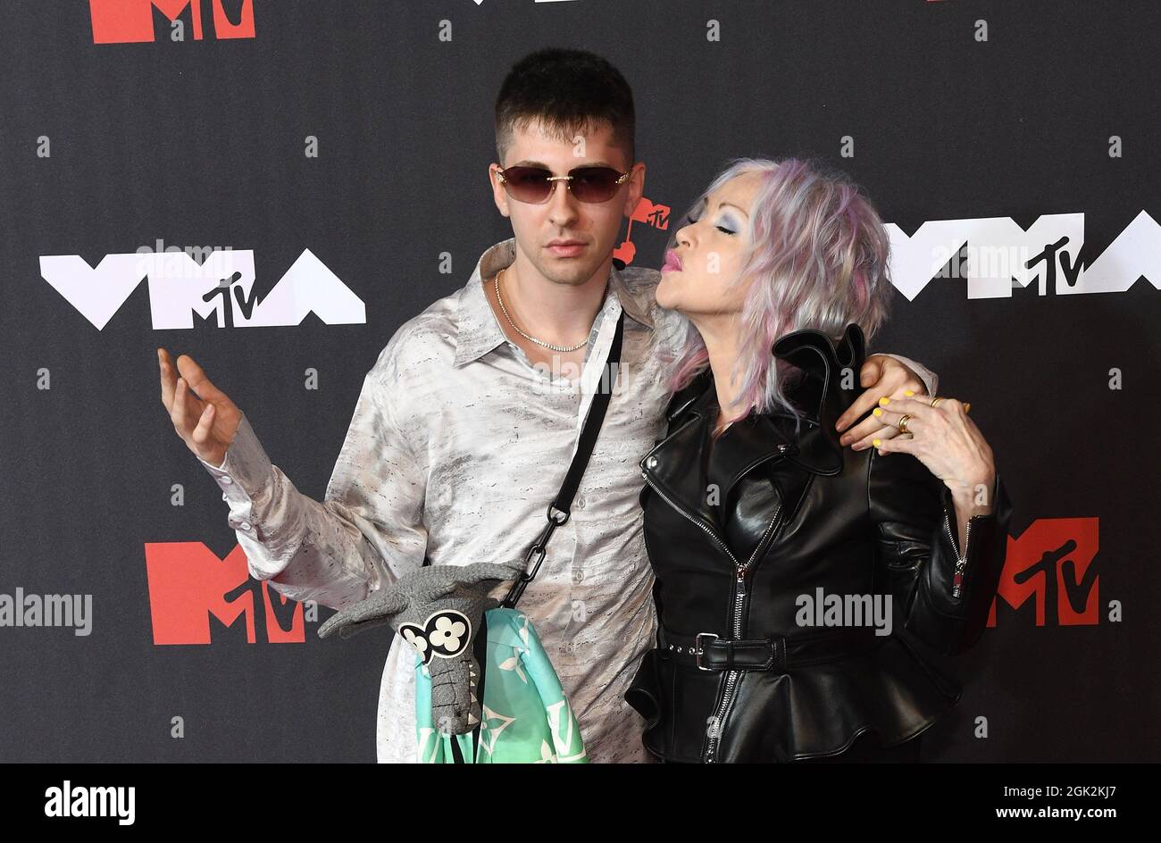 Declyn Lauper Thornton, Cyndi Lauper attends the 2021 MTV Video Music ...