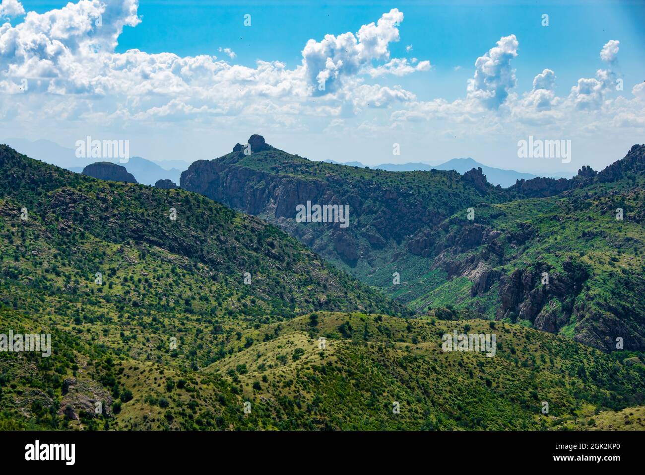 Santa Catalina mountains as seen from the Windy Point Vista overlook on ...