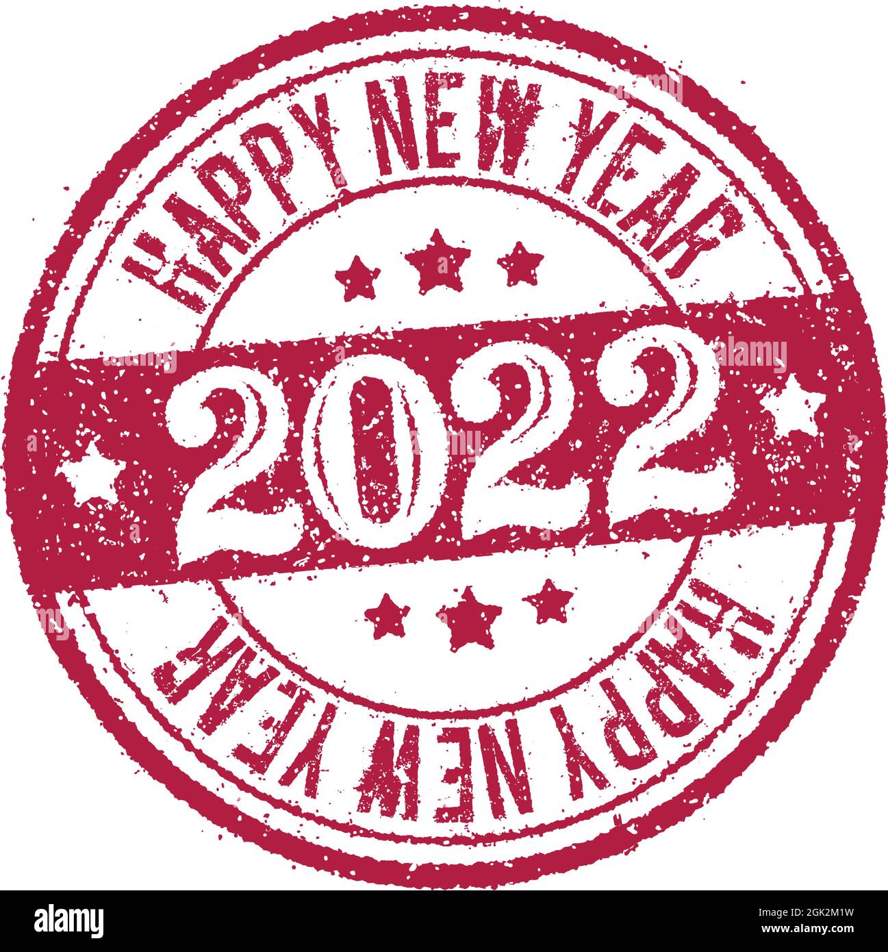 2022 New year rubber stamp illustration Stock Vector Image & Art - Alamy
